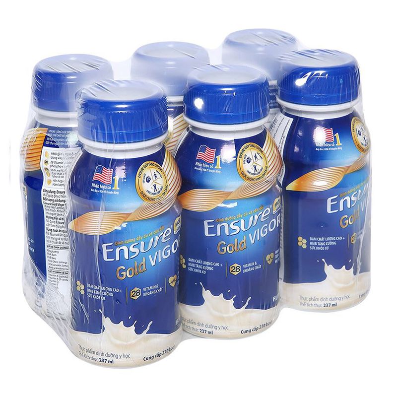 Sữa nước Ensure Gold Vigor 237ml (Lốc 6 hộp)