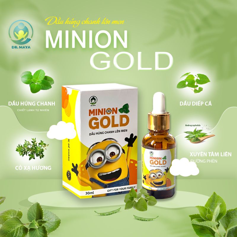 Dầu húng chanh lên men Minion Gold 30ml