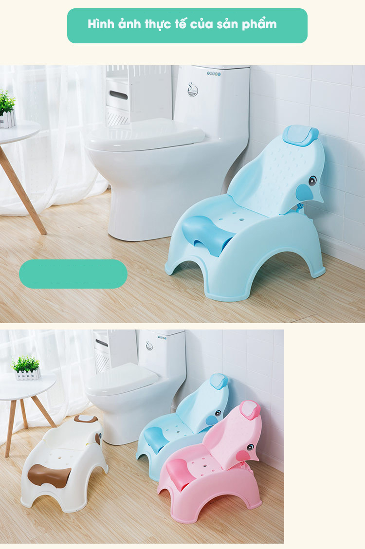 Ghế gội đầu cho bé 2 trong 1 hình voi