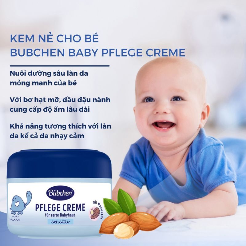 Kem dưỡng da cho bé Bubchen Pflege Creme 75ml (Từ sơ sinh)
