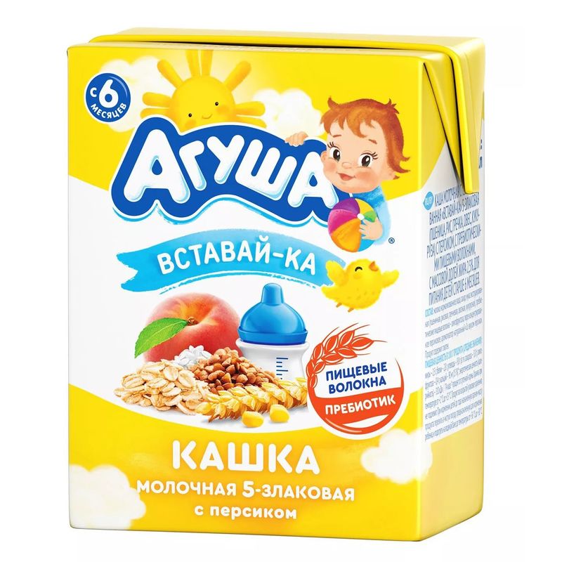 Sữa ngày ngũ cốc vị đào Agusha 200ml