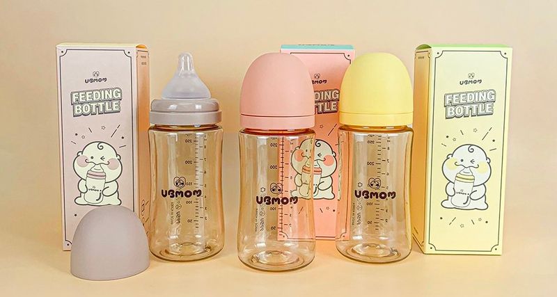 Bình sữa UBMOM PPSU Strawberry / Banana / Choco 280ml
