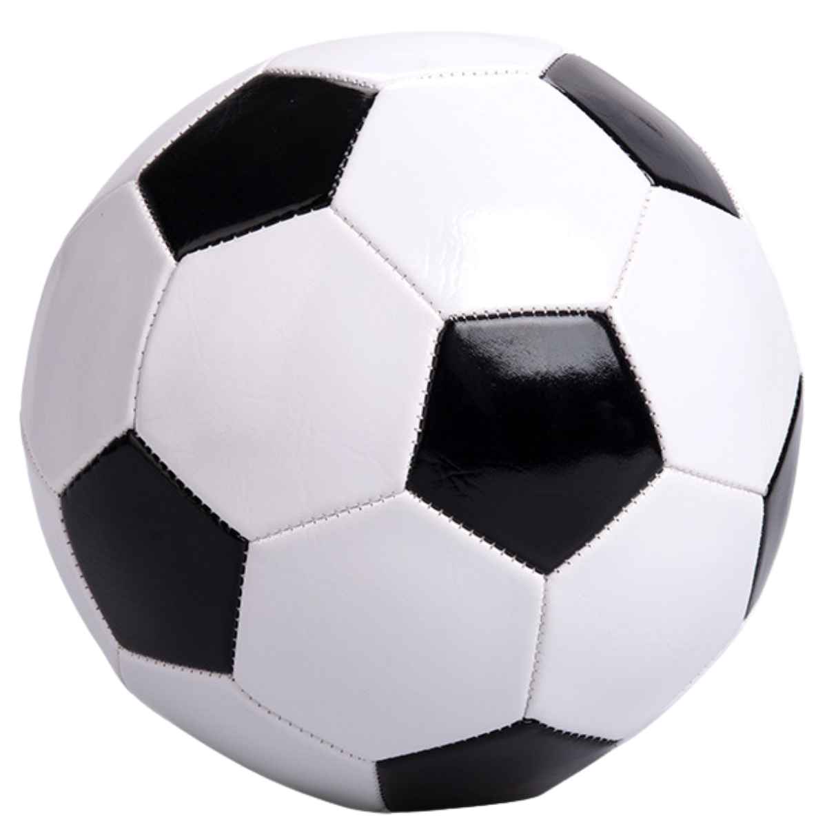 Bóng đá thể thao QB25-22 họa tiết đen trắng 25cm - Bibo Mart